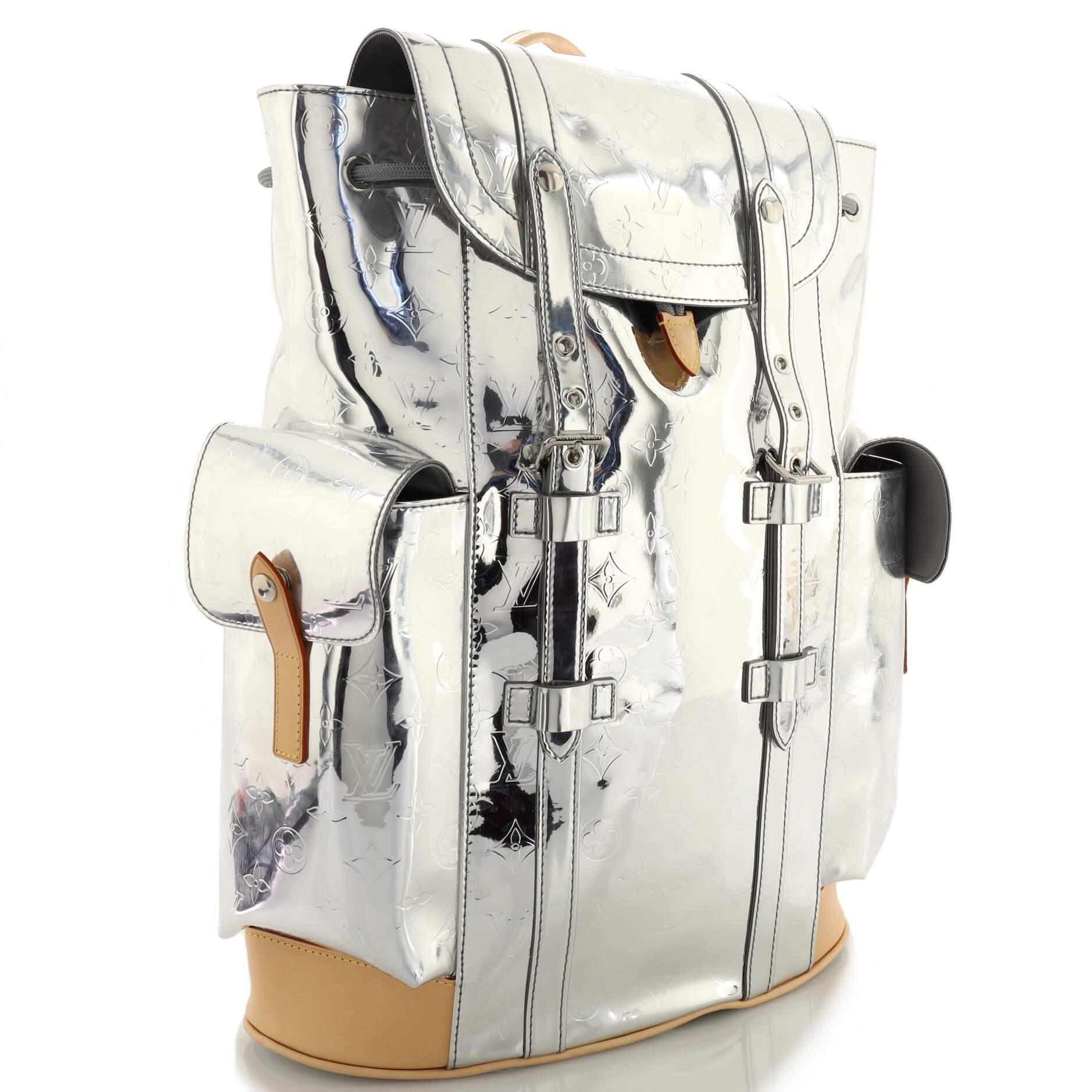 Louis Vuitton Christopher Backpack Monogram Mirror Coated Canvas MM For ...