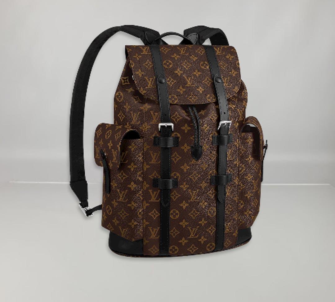 Louis Vuitton Christopher MM backpack Monogram canvas upper For Sale at ...