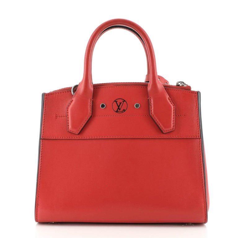 Louis Vuitton City Steamer Handbag Leather Mini For Sale at 1stDibs