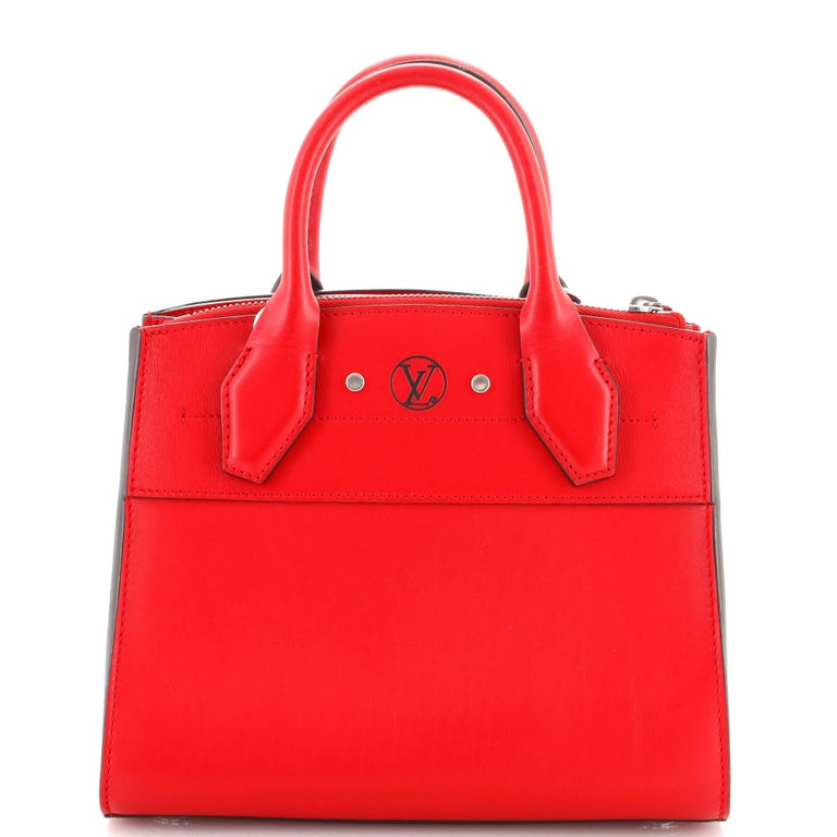 Louis Vuitton City Steamer Handbag Leather Mini For Sale at 1stDibs