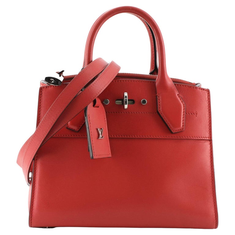 Louis Vuitton City Steamer Handbag Leather Mini For Sale at 1stDibs