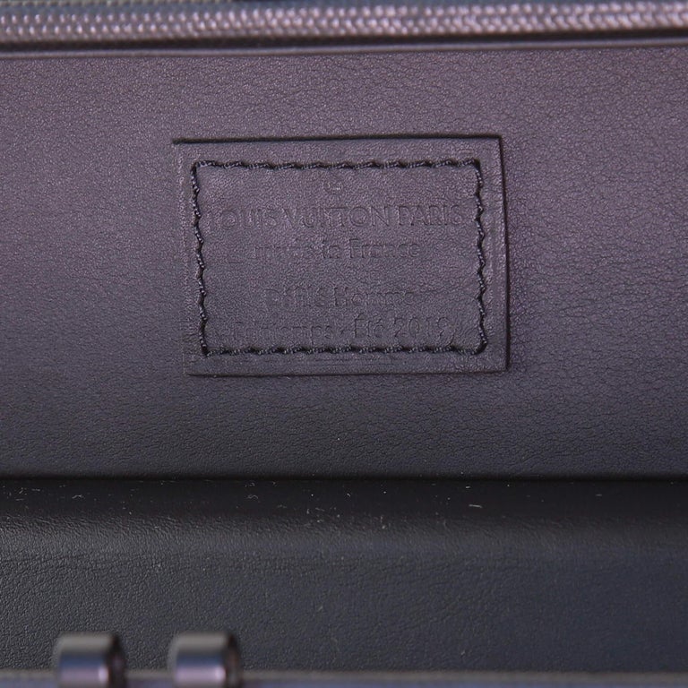 Louis Vuitton Clutch Box Bag Absolute Black Coated Canvas For Sale at ...