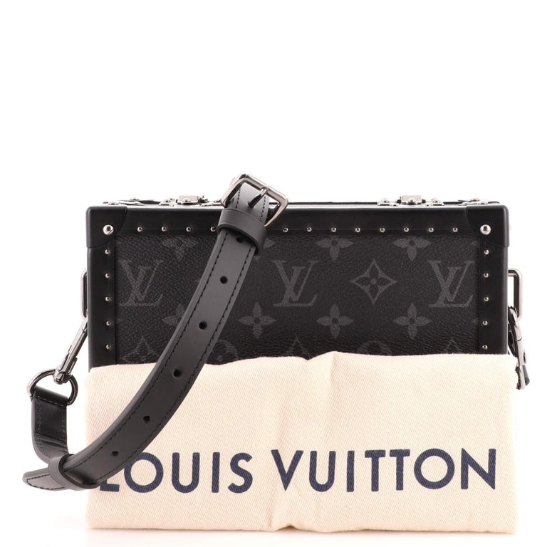 Louis Vuitton Clutch Box Bag Monogram Eclipse and Leather For Sale at ...