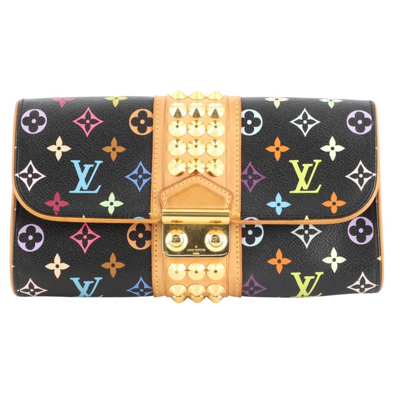 Louis Vuitton Courtney Clutch Monogram Multicolor at 1stDibs