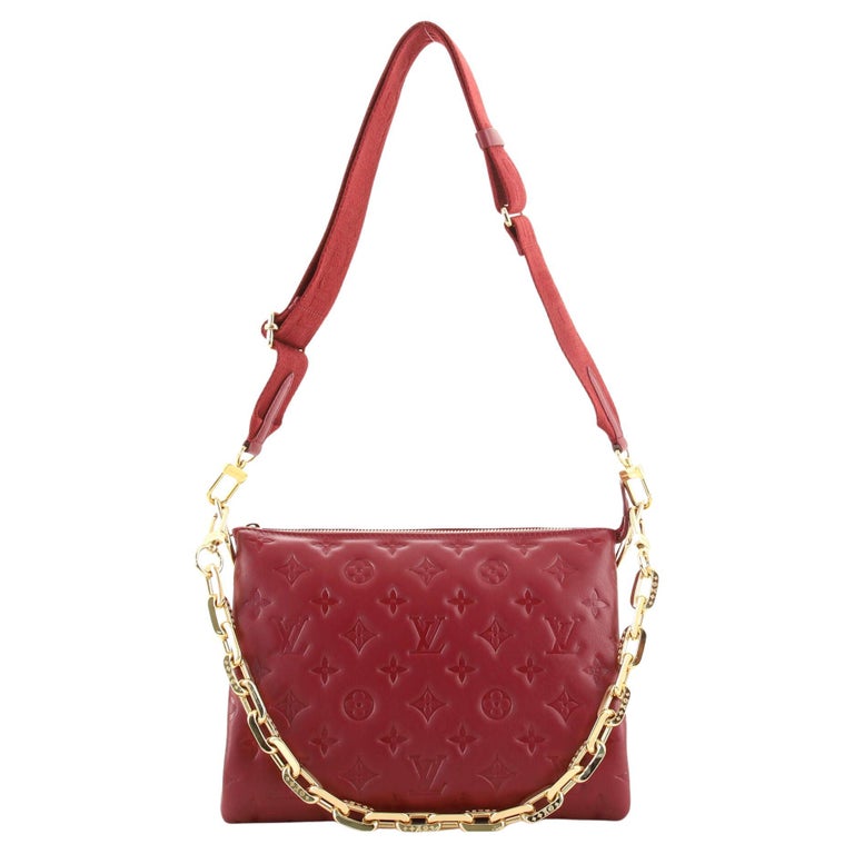 Louis Vuitton Coussin Bag Monogram Embossed Lambskin PM For Sale at 1stDibs