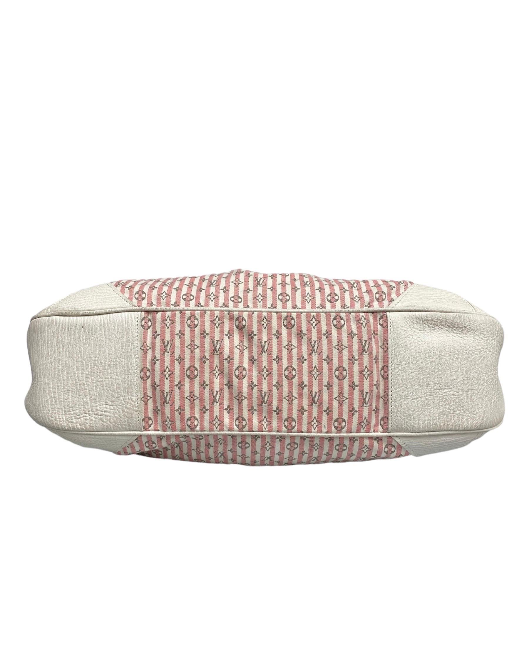 Louis Vuitton Croisette Marina Mini Lin Bag White and Pink Canvas For ...