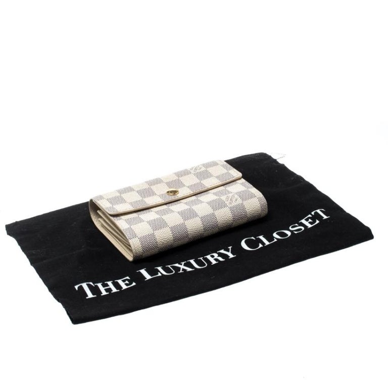 Louis Vuitton Damier Azur Canvas Alexandra Wallet For Sale at 1stDibs