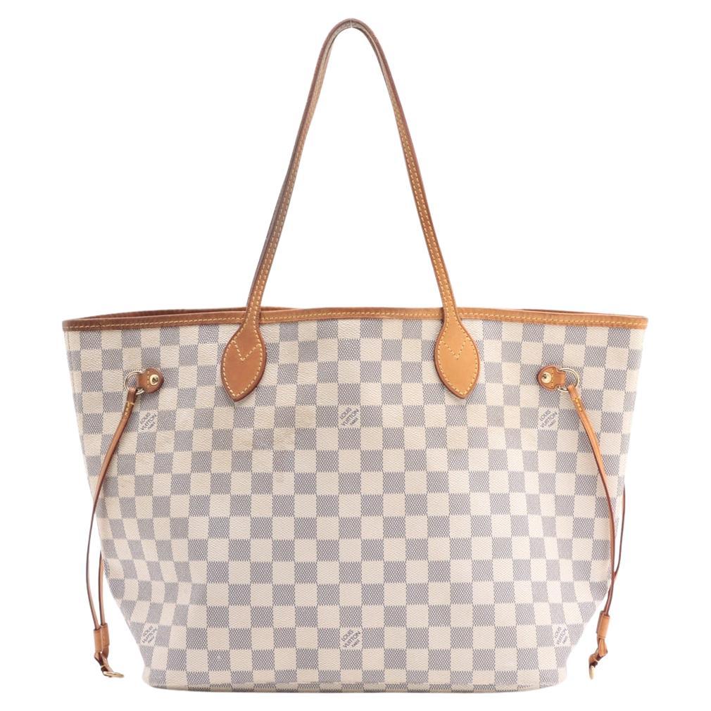 Louis Vuitton Damier Azur Neverfull MM For Sale at 1stDibs