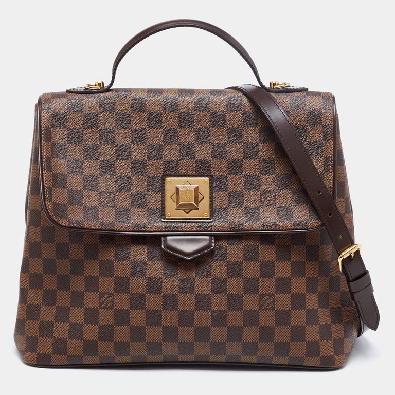 Sac Bergamo GM en toile damier ébène Louis Vuitton En vente sur 1stDibs
