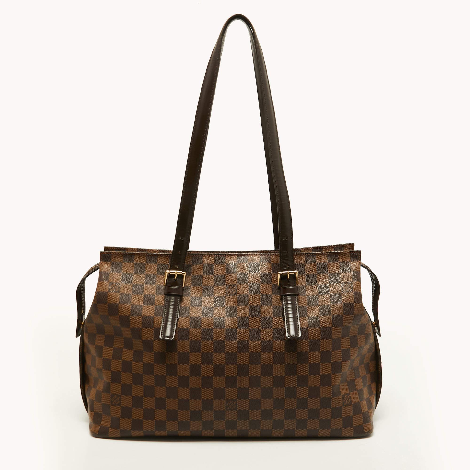 Louis Vuitton Damier Ebene Canvas Chelsea Bag For Sale at 1stDibs