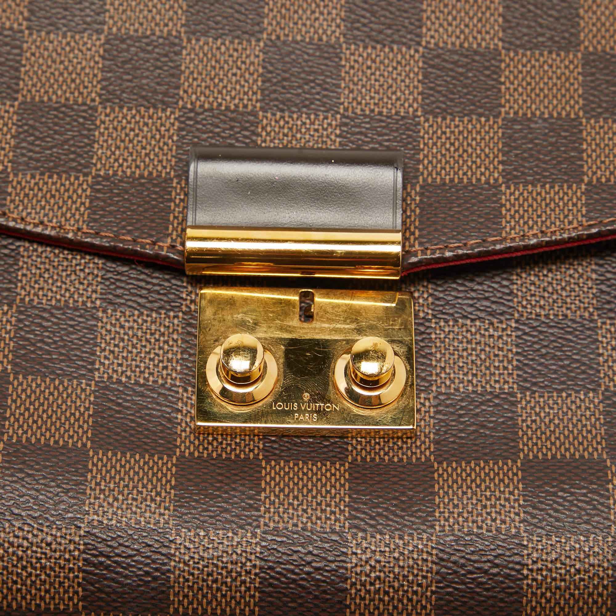 Louis Vuitton Damier Ebene Canvas Croisette Bag For Sale at 1stDibs