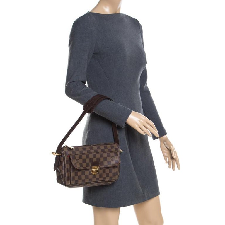 Louis Vuitton Damier Ebene Canvas Ravello GM Bag For Sale at 1stDibs