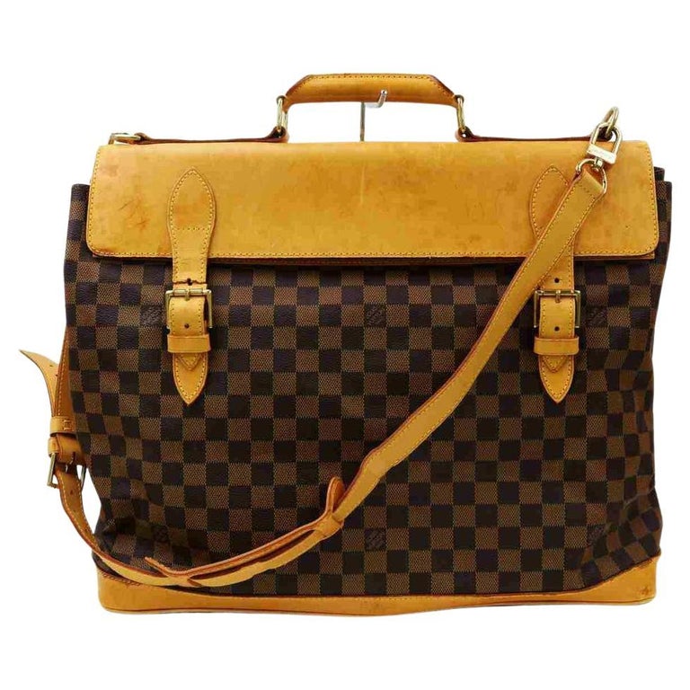Louis Vuitton Damier Ebene Clipper Bandouliere 2way Suitcase Luggage ...