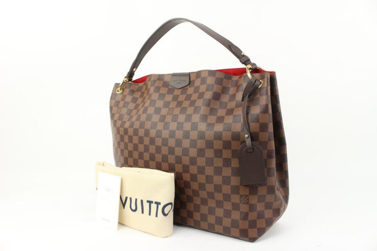 Louis Vuitton Damier Ebene Graceful MM Hobo Bag s330lk24 For Sale at ...