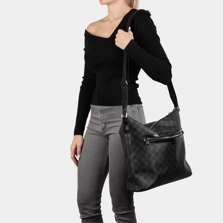 LOUIS VUITTON Damier Graphite Coated Canvas Mick PM For Sale at 1stDibs