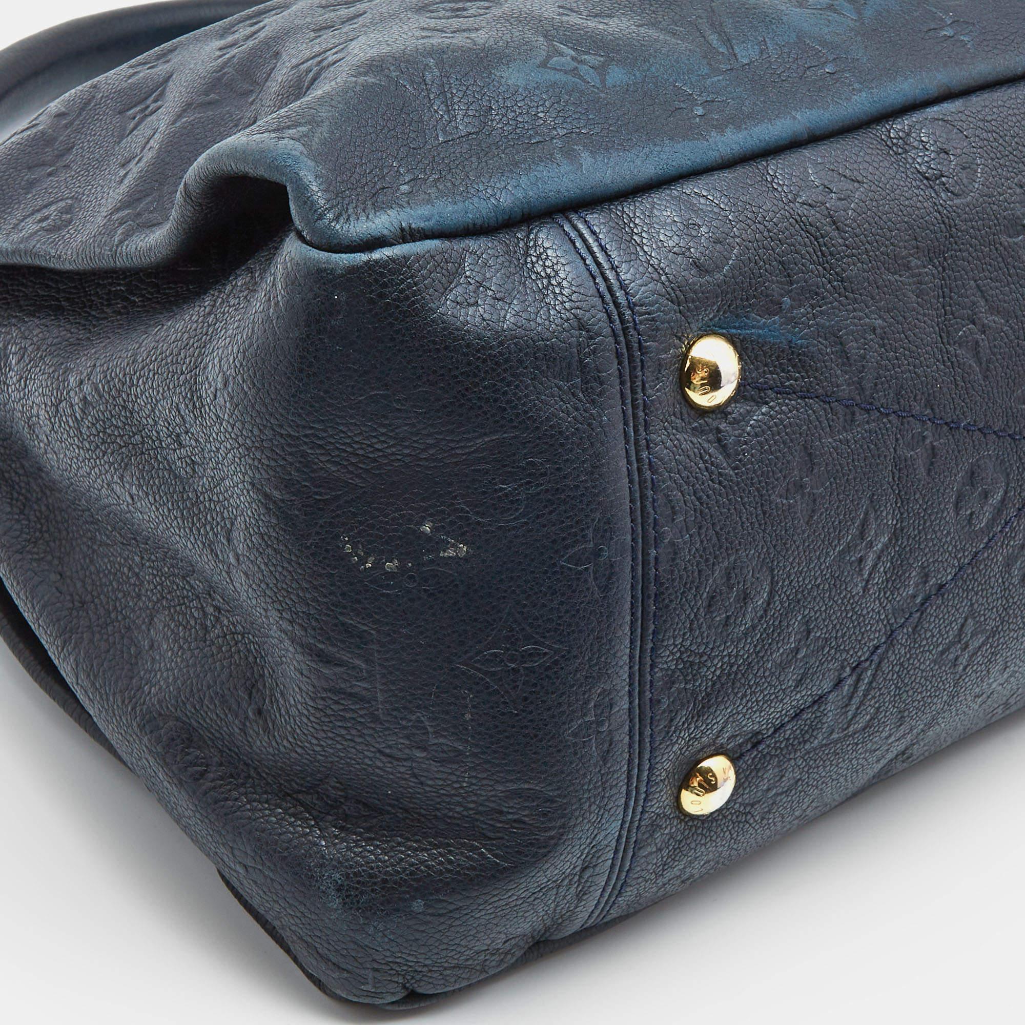 Louis Vuitton Dark Blue Monogram Empreinte Artsy MM bag at 1stDibs | lv ...