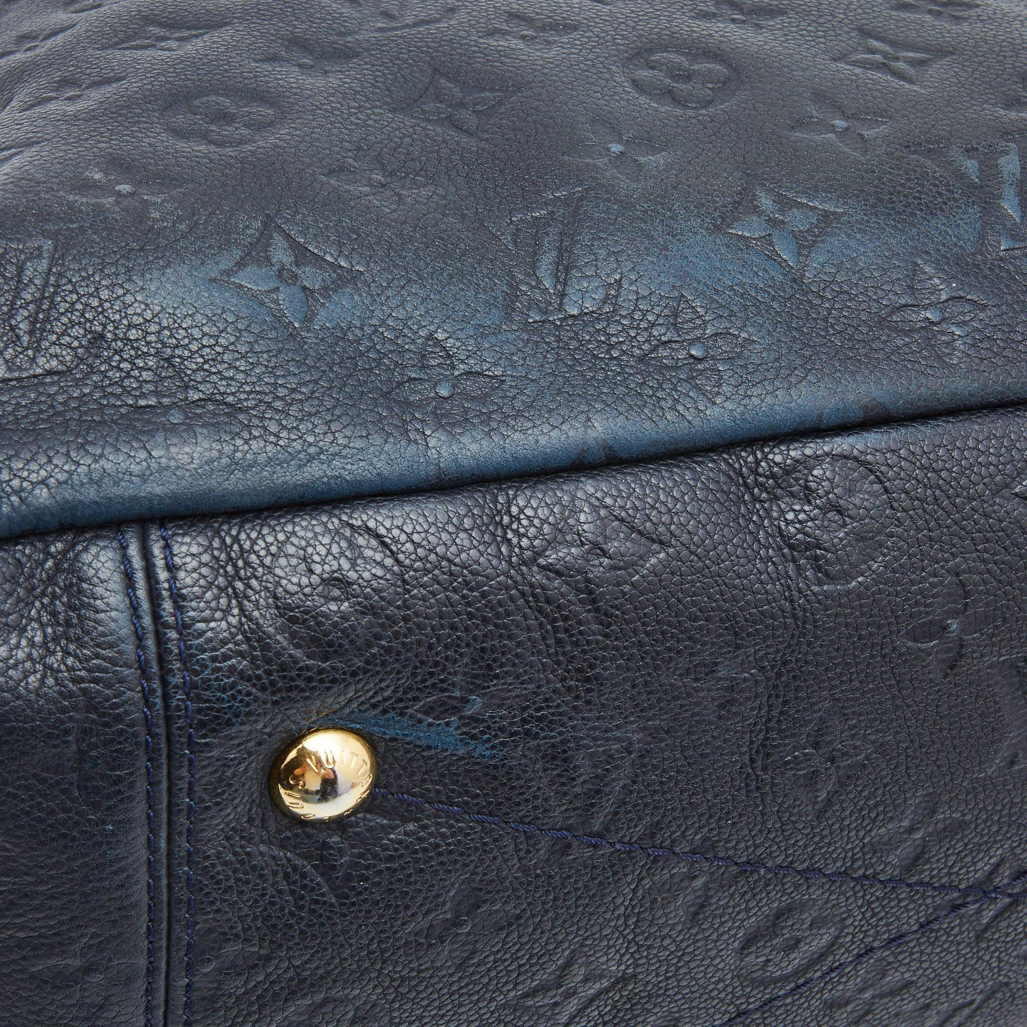 Louis Vuitton Dark Blue Monogram Empreinte Artsy MM bag at 1stDibs | lv ...