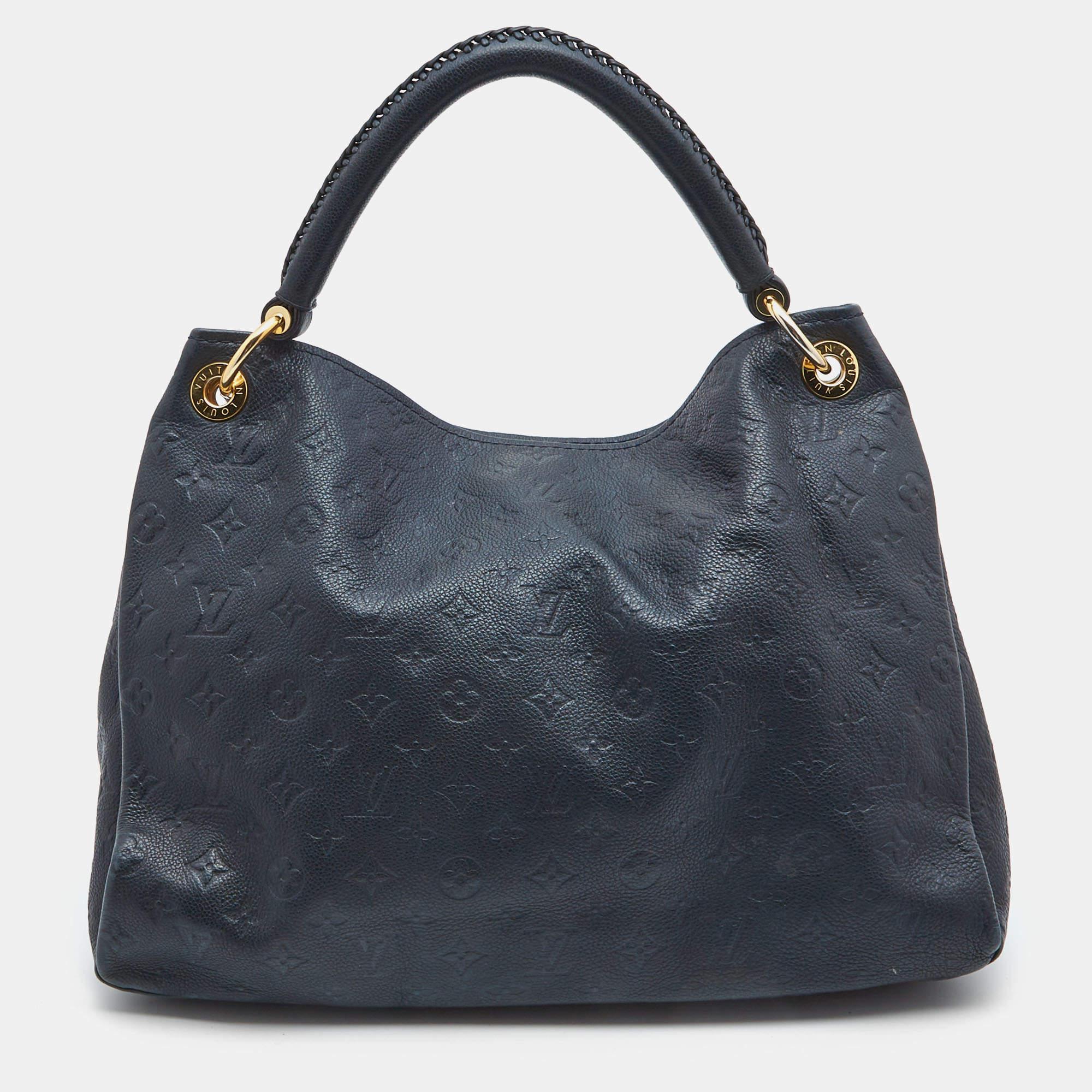 Louis Vuitton Dark Blue Monogram Empreinte Artsy MM bag at 1stDibs | lv ...