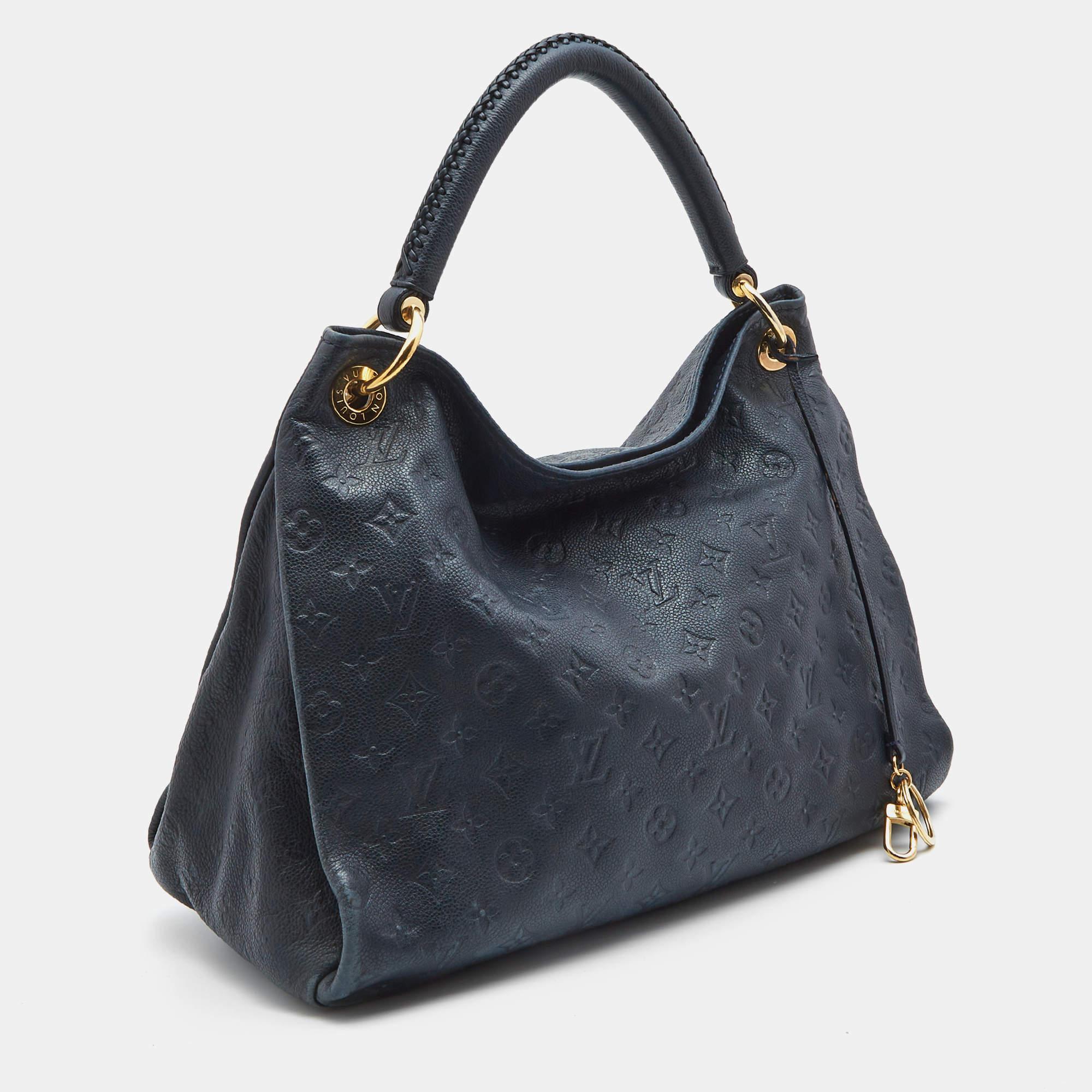 Louis Vuitton Dark Blue Monogram Empreinte Artsy MM bag at 1stDibs | lv ...