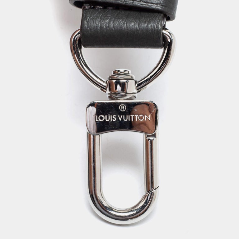 Louis Vuitton Dark Grey Leather Adjustable Shoulder Bag Strap For Sale ...