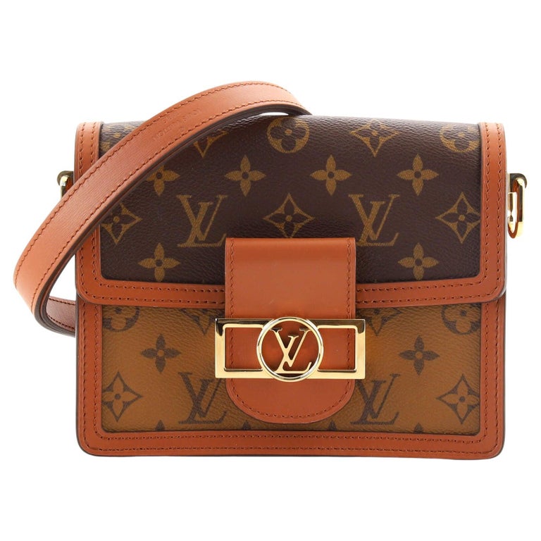 Louis Vuitton Dauphine Shoulder Bag Reverse Monogram Canvas Mini at 1stDibs