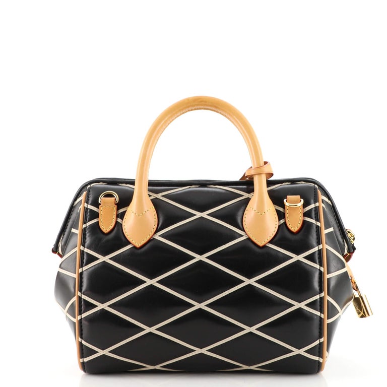 Louis Vuitton Doc Handbag Malletage Leather BB For Sale at 1stDibs