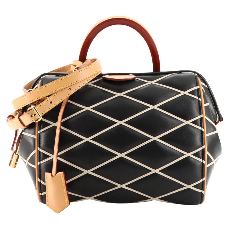 Louis Vuitton Doc Handbag Malletage Leather BB For Sale at 1stDibs