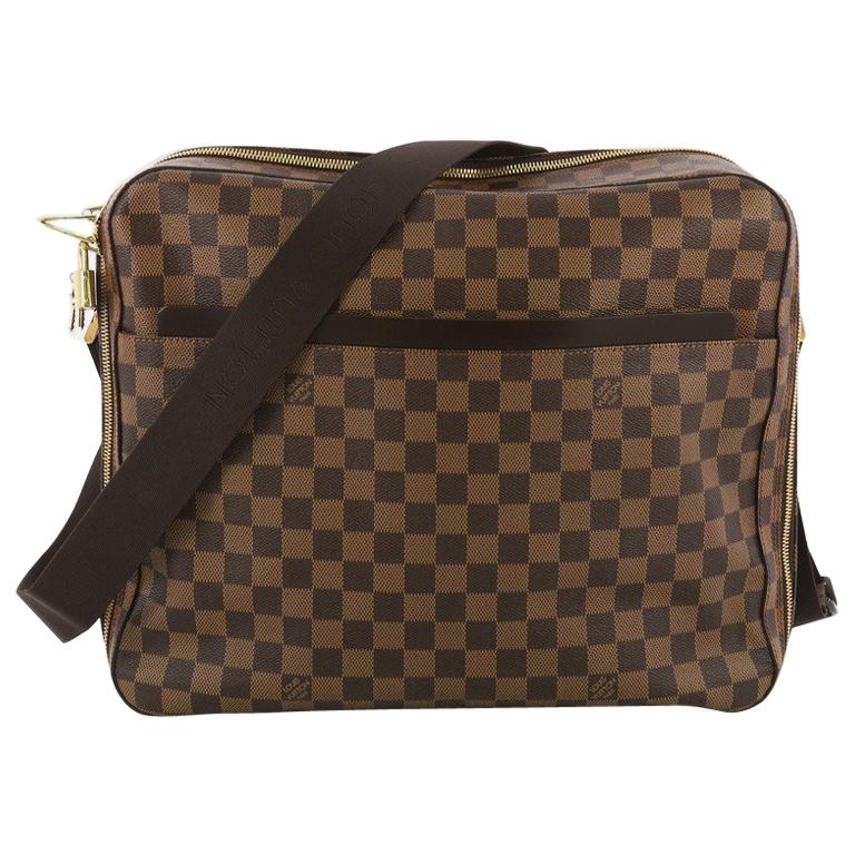 Louis Vuitton Purple Checkered Bag With Zipper | semashow.com
