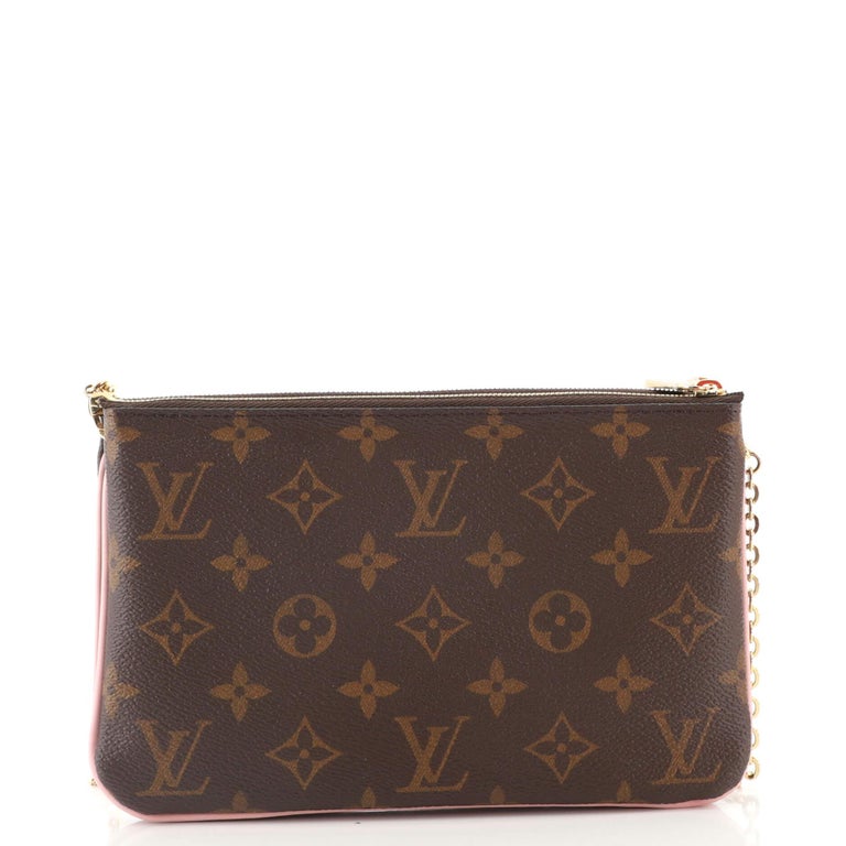 Louis Vuitton Double Zip Pochette Limited Edition Blooming Flowers ...