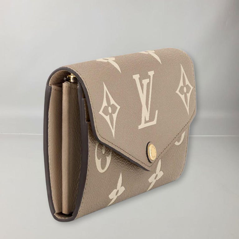 Louis Vuitton Dove Grey and Cream White Monogram Empreinte leather ...