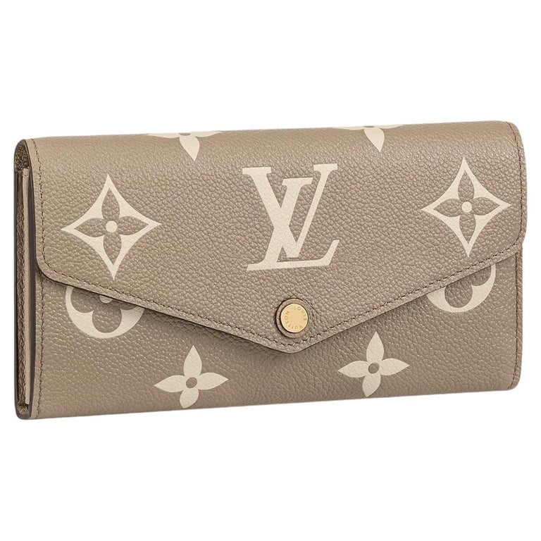 Louis Vuitton Dove Grey and Cream White Monogram Empreinte leather ...
