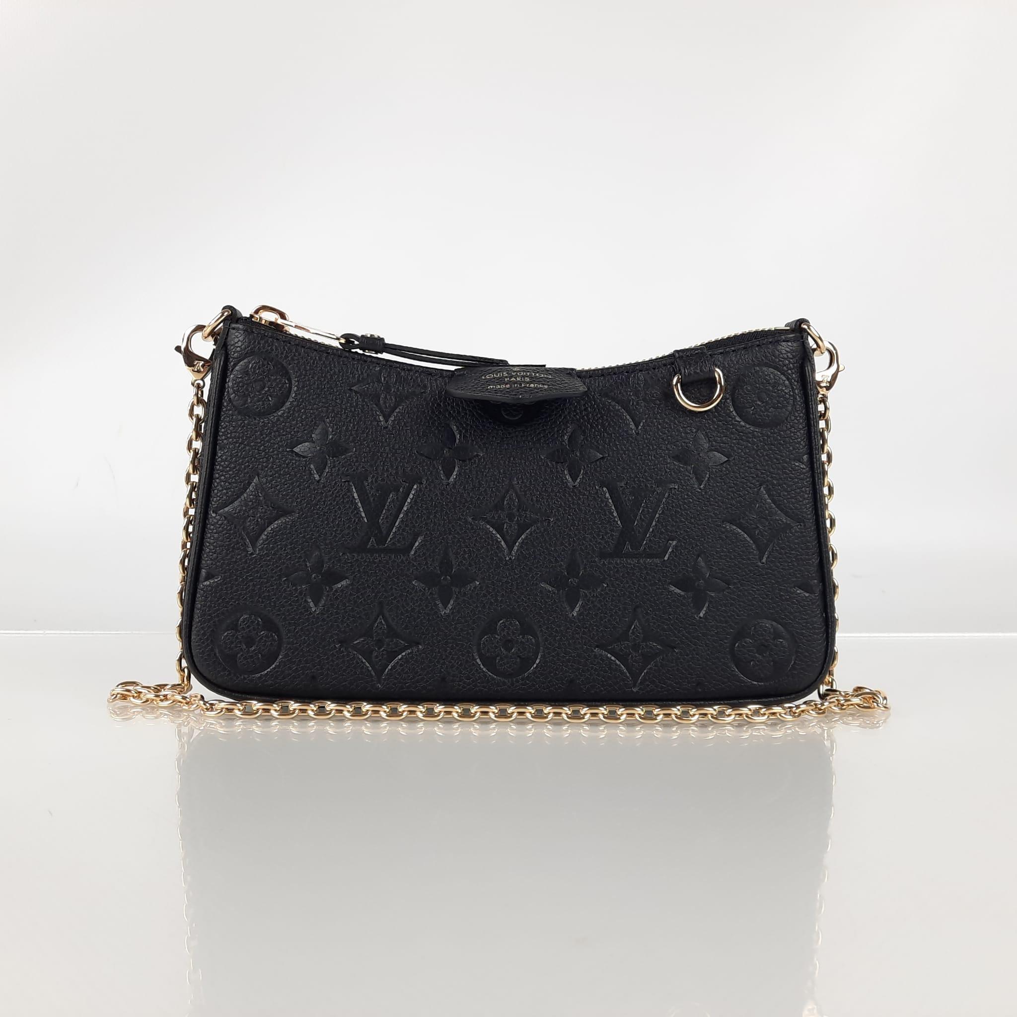 Louis Vuitton Easy Pouch On Strap Bag Black Monogram Empreinte For Sale ...