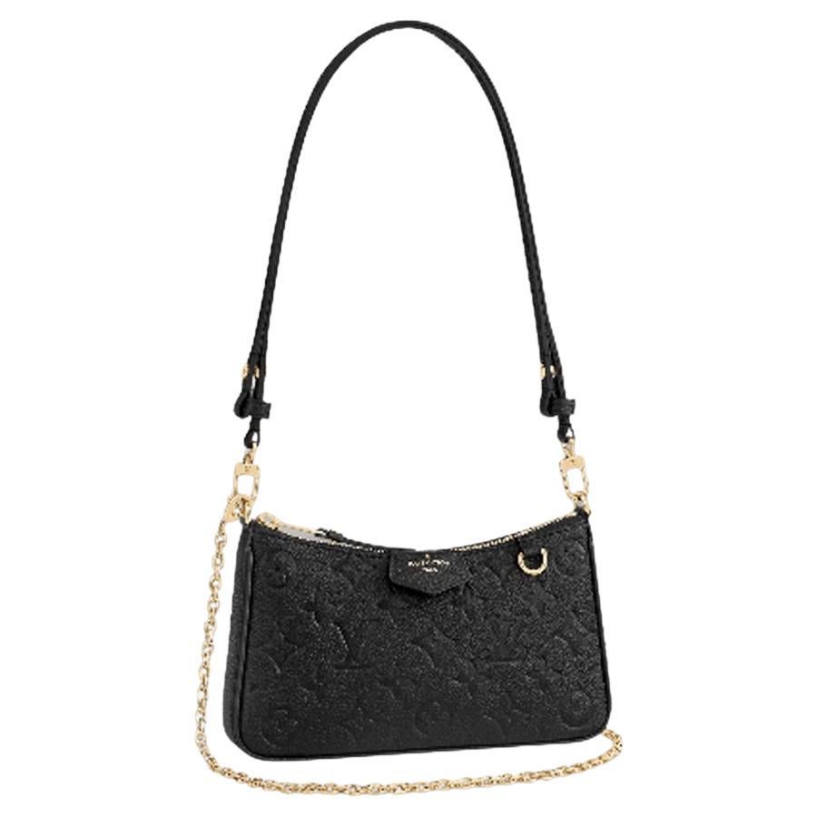Louis Vuitton Easy Pouch On Strap Bag Black Monogram Empreinte For Sale ...