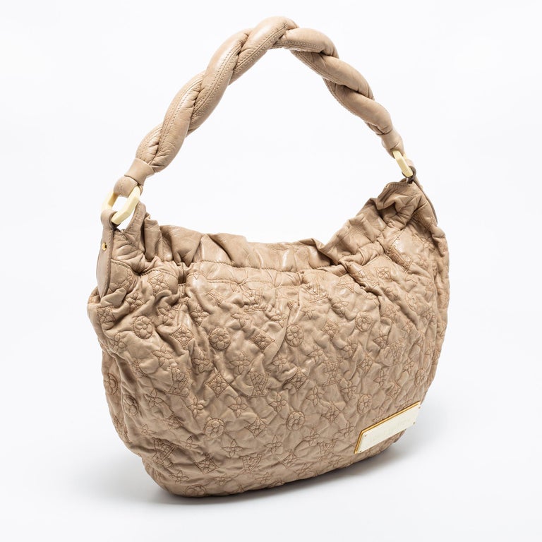 Louis Vuitton Ecru Monogram Leather Limited Edition Olympe Nimbus GM ...