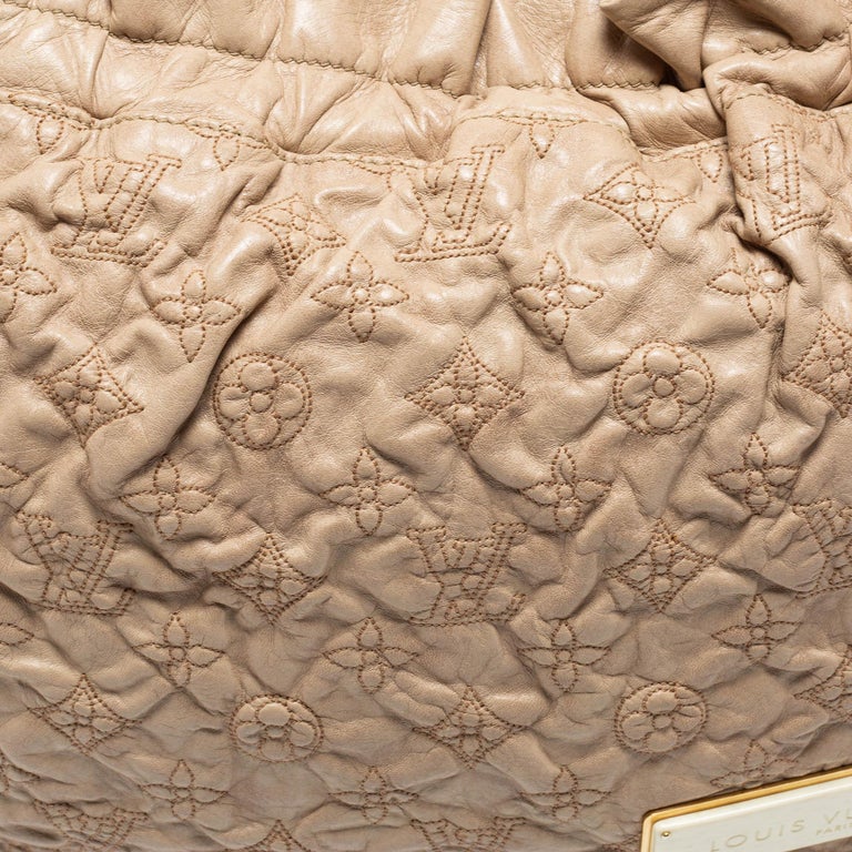 Louis Vuitton Ecru Monogram Leather Limited Edition Olympe Nimbus GM ...