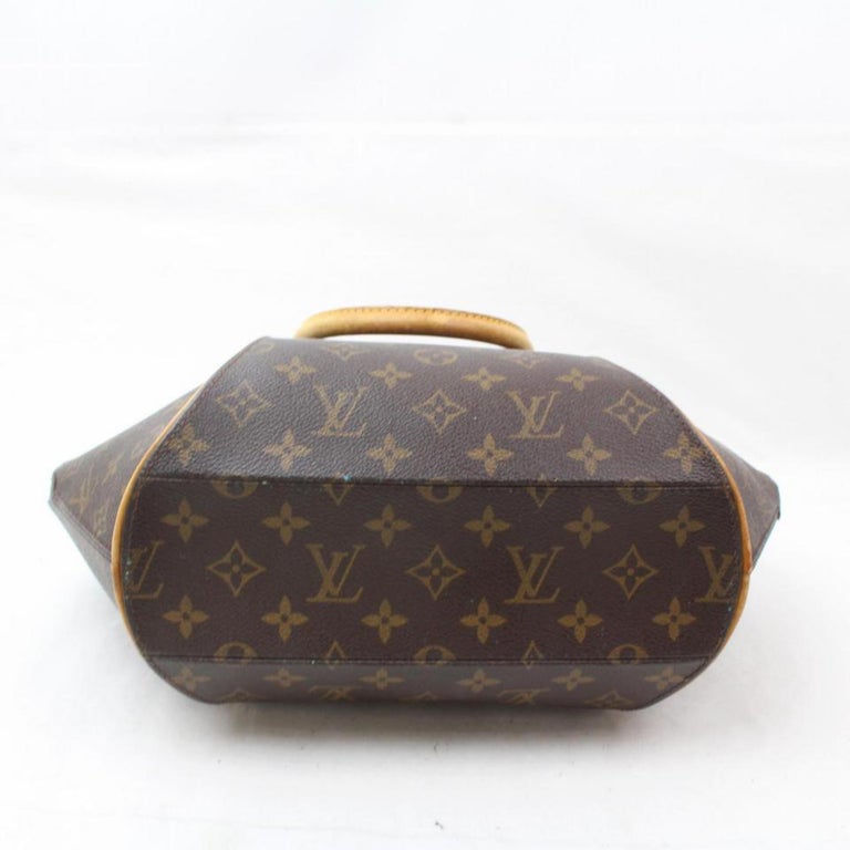 Louis Vuitton Ellipse Monogram Mm Bowler 868729 Brown Coated Canvas Satchel For Sale at 1stDibs
