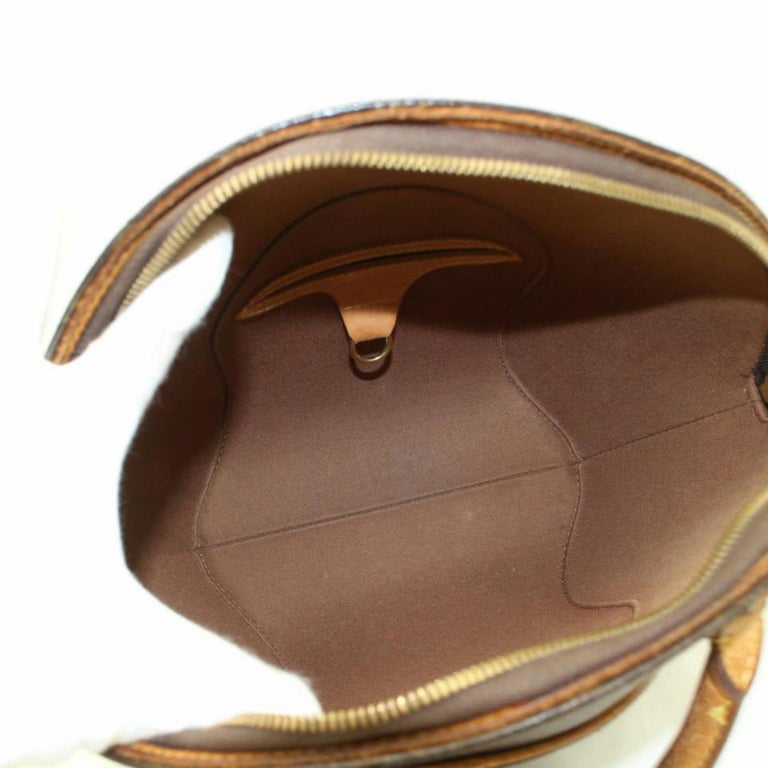 Louis Vuitton Ellipse Monogram Pm 866107 Brown Coated Canvas Satchel For Sale at 1stDibs