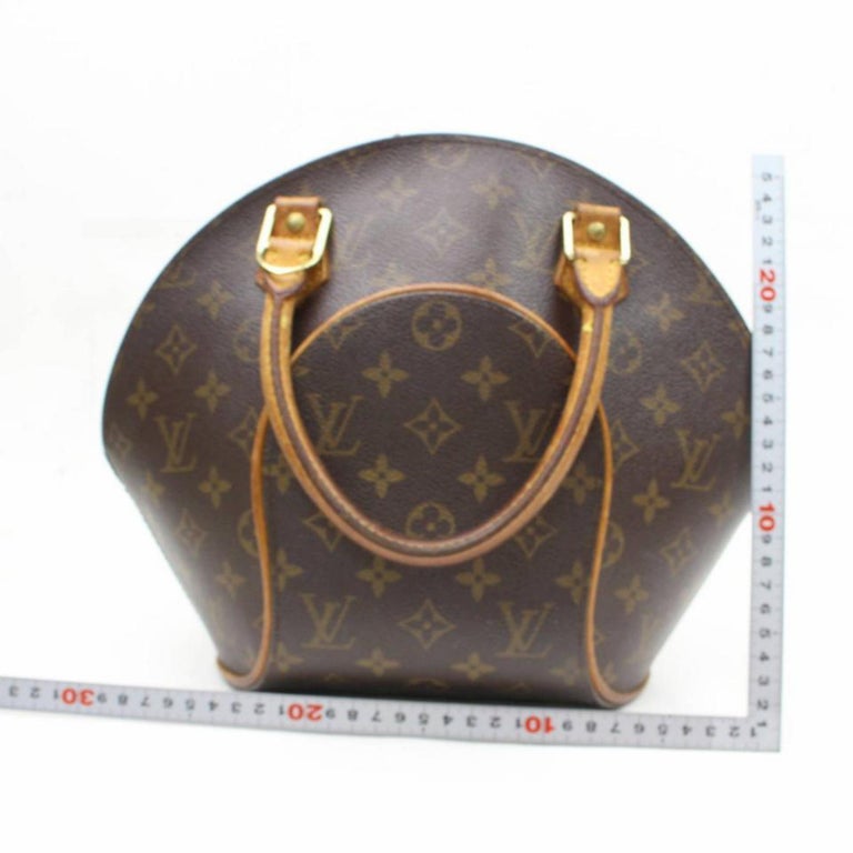 Louis Vuitton Ellipse Monogram Pm 866107 Brown Coated Canvas Satchel For Sale at 1stDibs