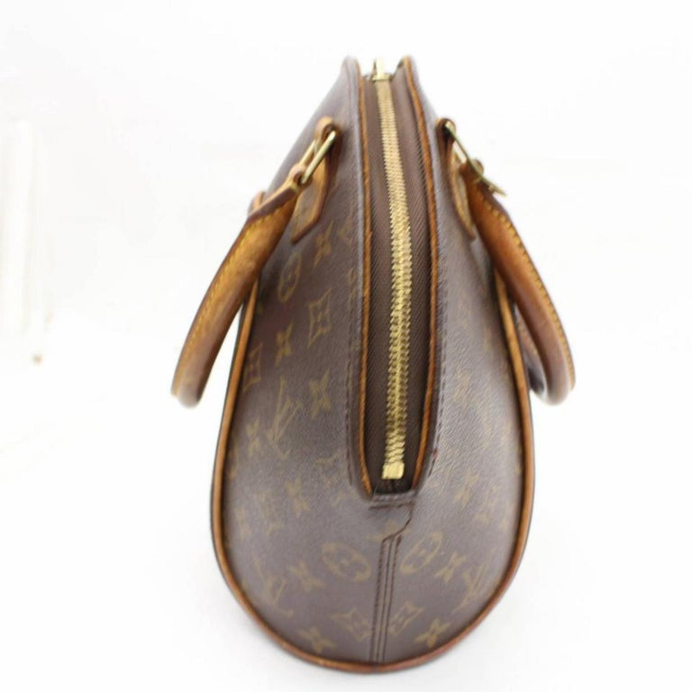 Louis Vuitton Ellipse Monogram Pm 866107 Brown Coated Canvas Satchel For Sale at 1stDibs