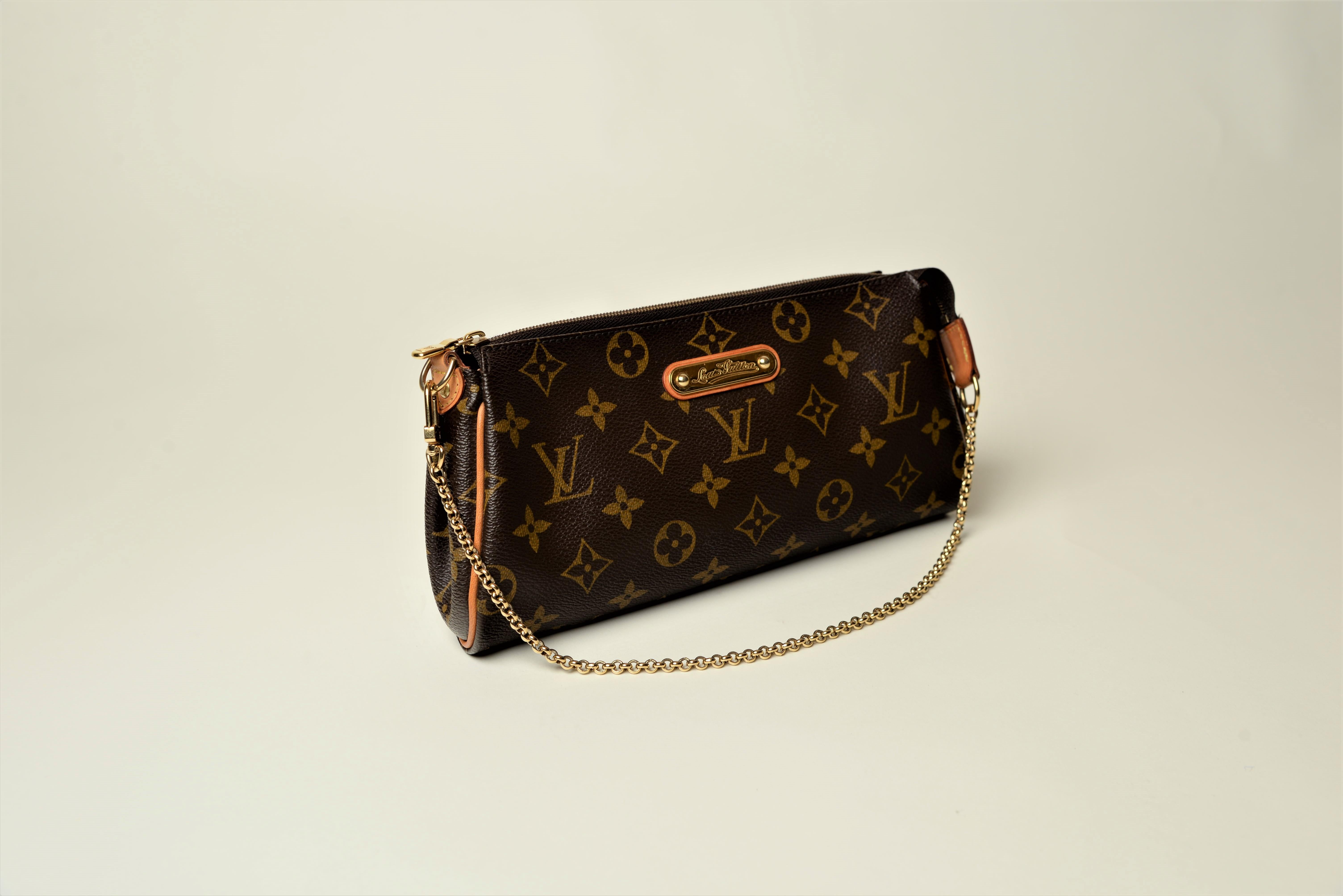 Louis Vuitton Eva Pochette FULL-SET Monogram Bag For Sale at 1stDibs | louis vuitton eva clutch ...