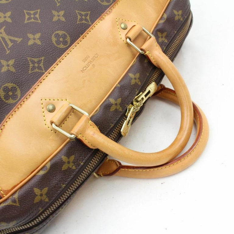 Louis Vuitton Evasion Monogram Gm 865725 Brown Coated Canvas Weekend/Travel Bag at 1stDibs