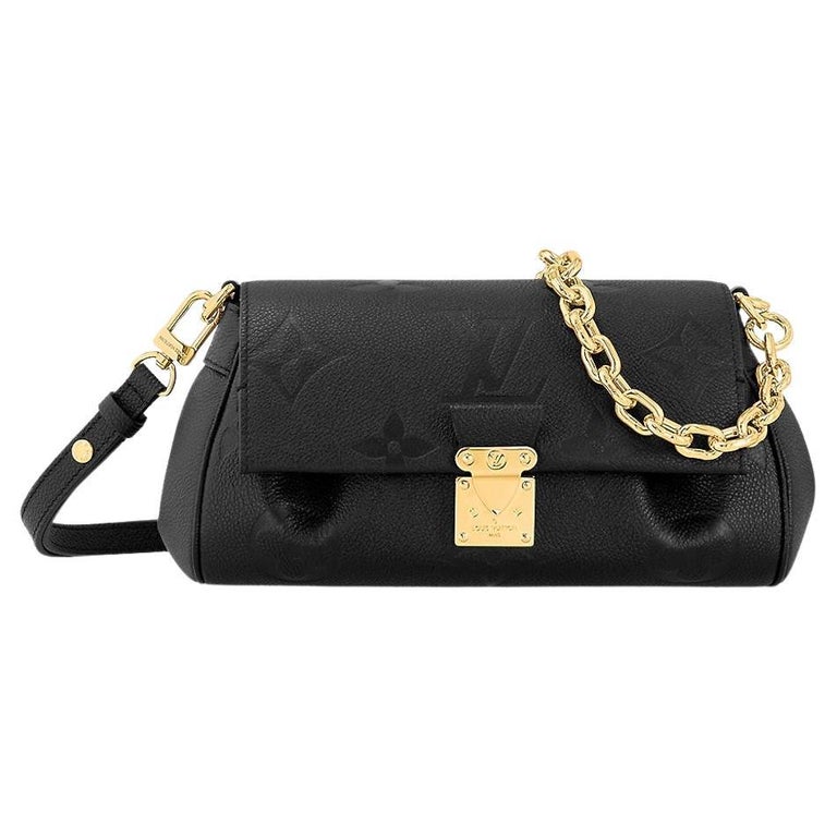Louis Vuitton Favourite Bag Black Monogram Empreinte Leather For Sale ...