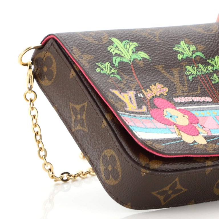 Louis Vuitton Felicie Pochette Limited Edition Vivienne Xmas Monogram ...