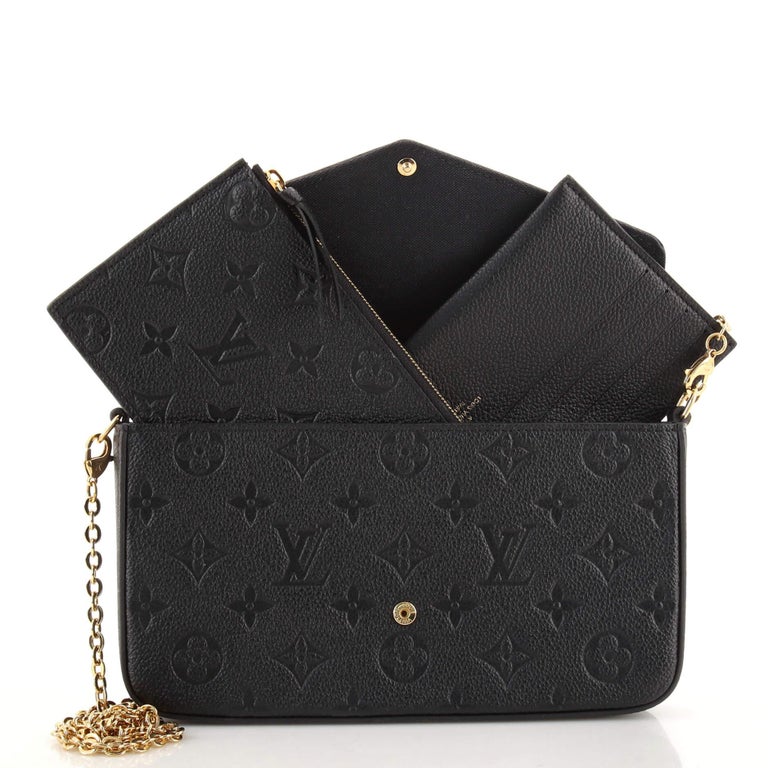 Louis Vuitton Felicie Pochette Monogram Empreinte Leather at 1stDibs