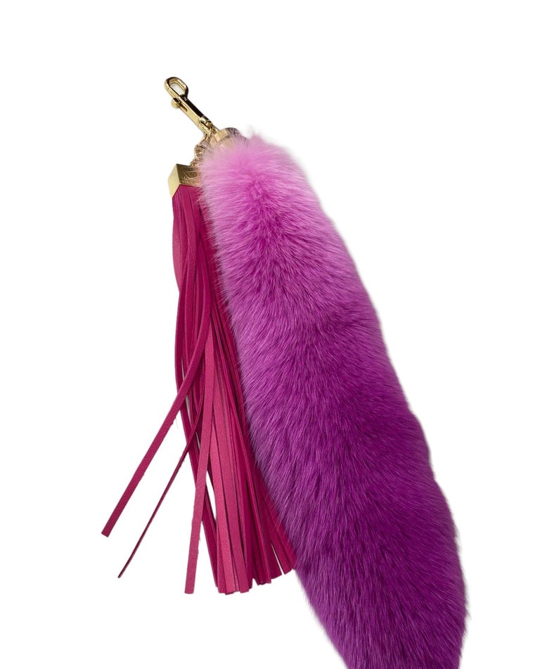 Louis Vuitton Fox Fur Pink Charm For Sale at 1stDibs