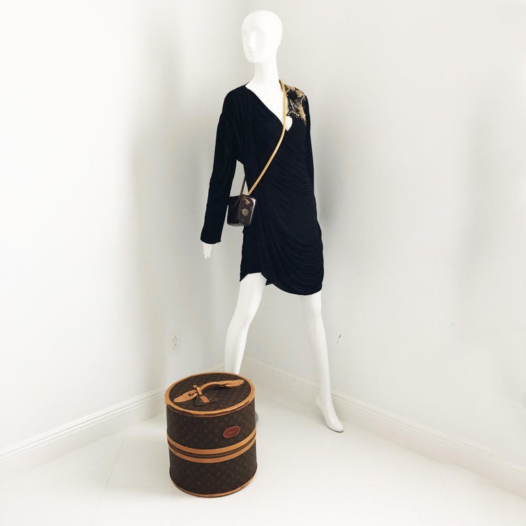 Louis Vuitton French Company Monogram Round Hat Box Wig Case Travel Bag ...