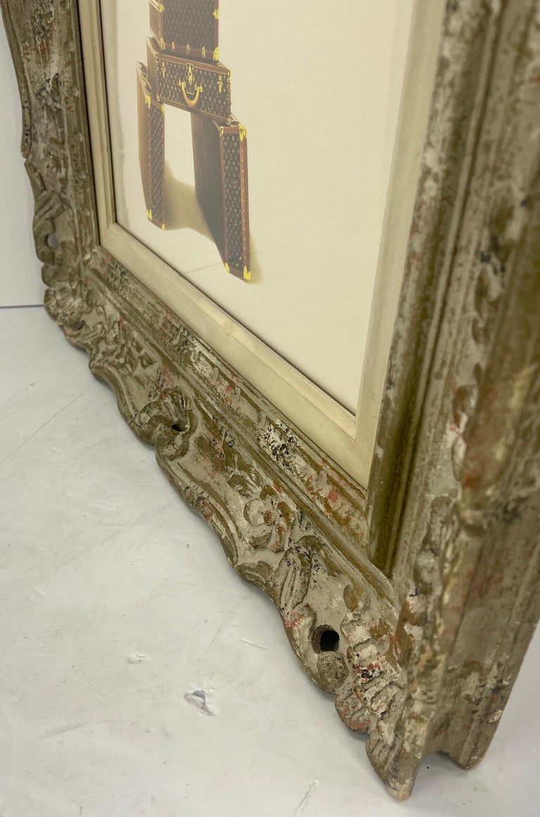 Louis Vuitton French Print in Vintage Framed Artwork For Sale at 1stDibs