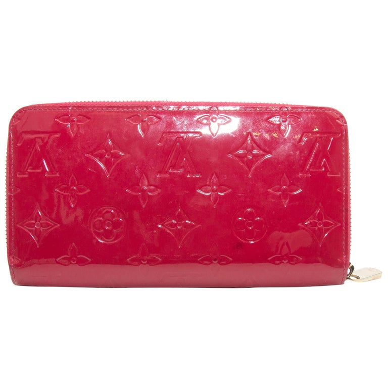 Louis Vuitton Fuchsia Bordeaux Vernis Zippy Wallet For Sale at 1stDibs