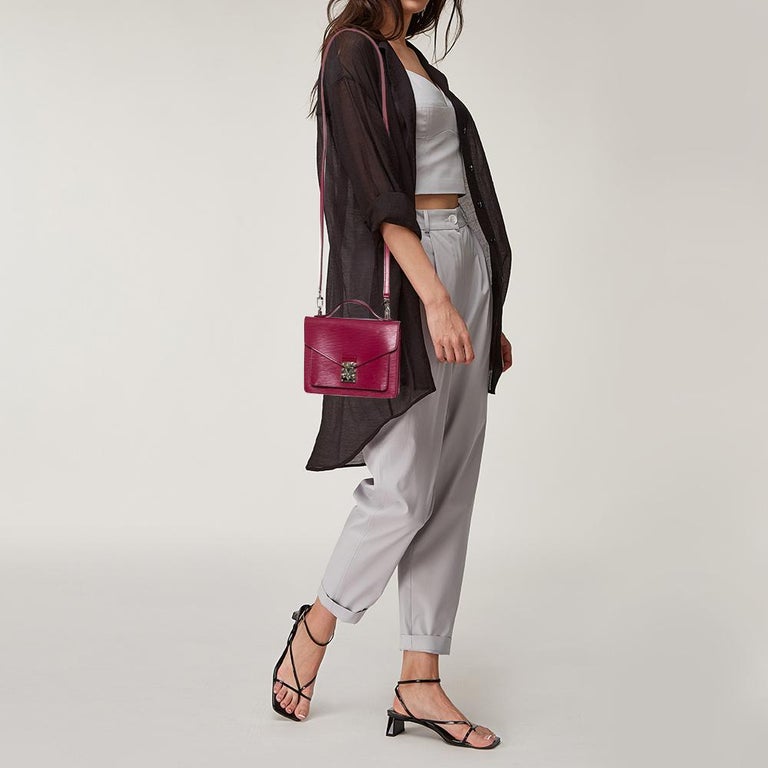 Louis Vuitton Fuchsia Epi Leather Monceau BB Bag at 1stDibs
