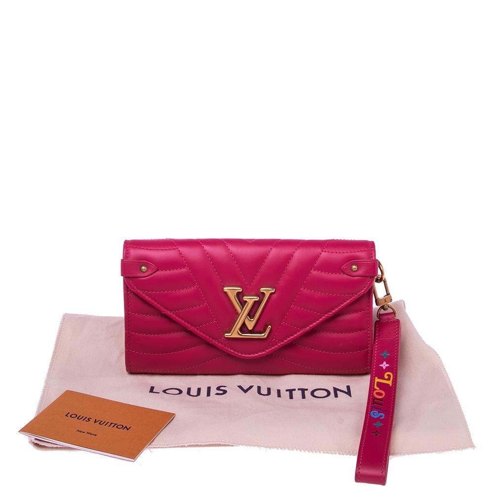 Louis Vuitton Fuchsia Leather New Wave Long Wallet For Sale at 1stDibs ...